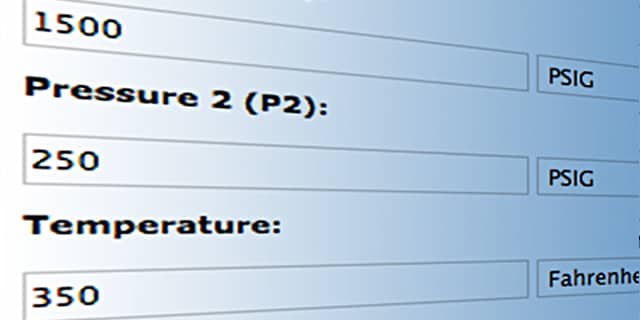 CV Calculator / Regulator Flow Curve | Swagelok